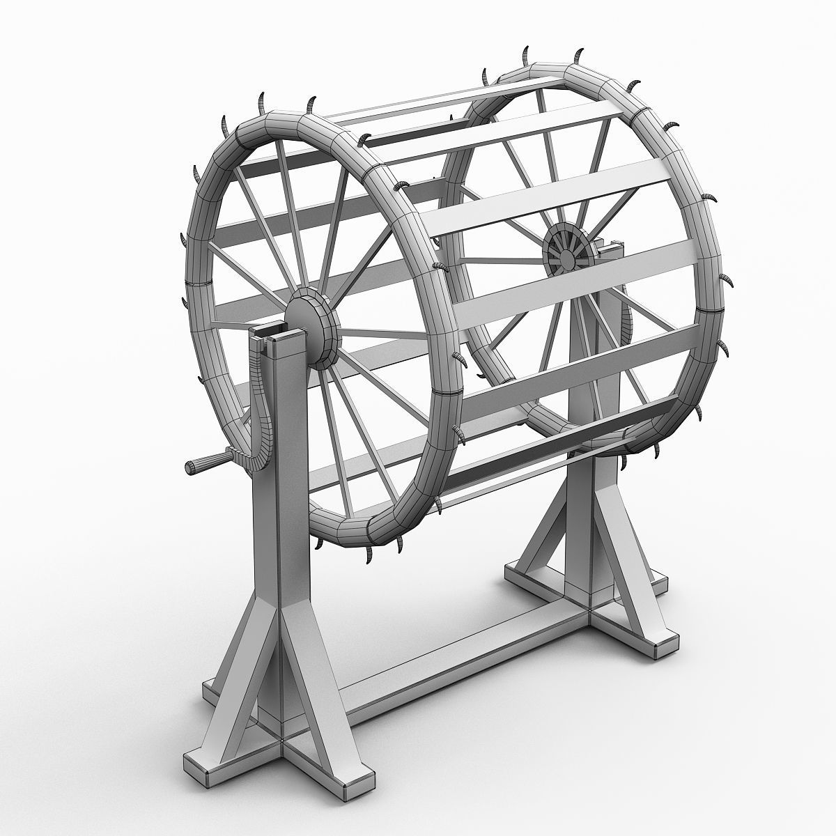 Breaking Wheel 3D model | CGTrader