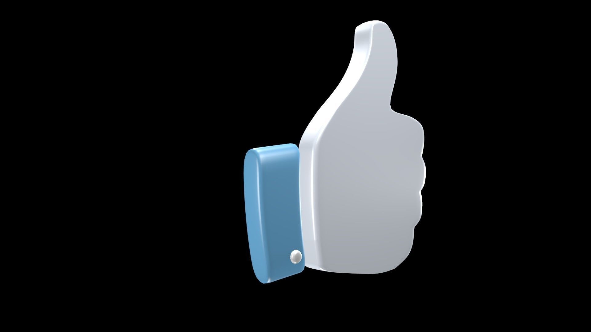 Hand symbol free 3D model | CGTrader