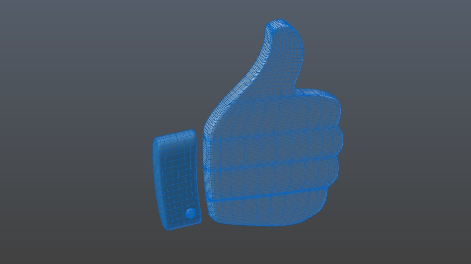 Hand symbol free 3D model | CGTrader