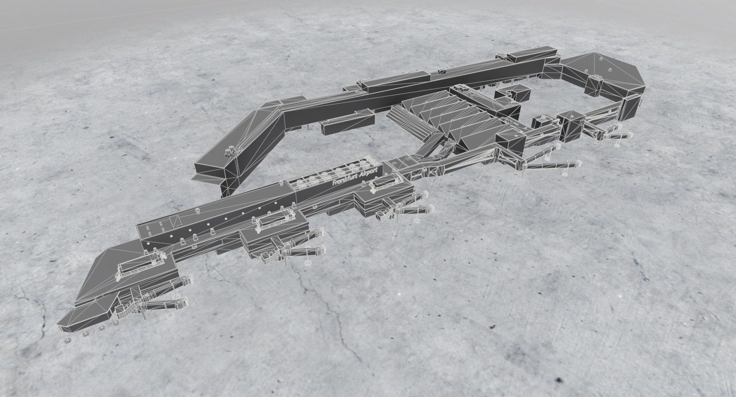 3D model EDDF Terminal 1C VR / AR / low-poly | CGTrader