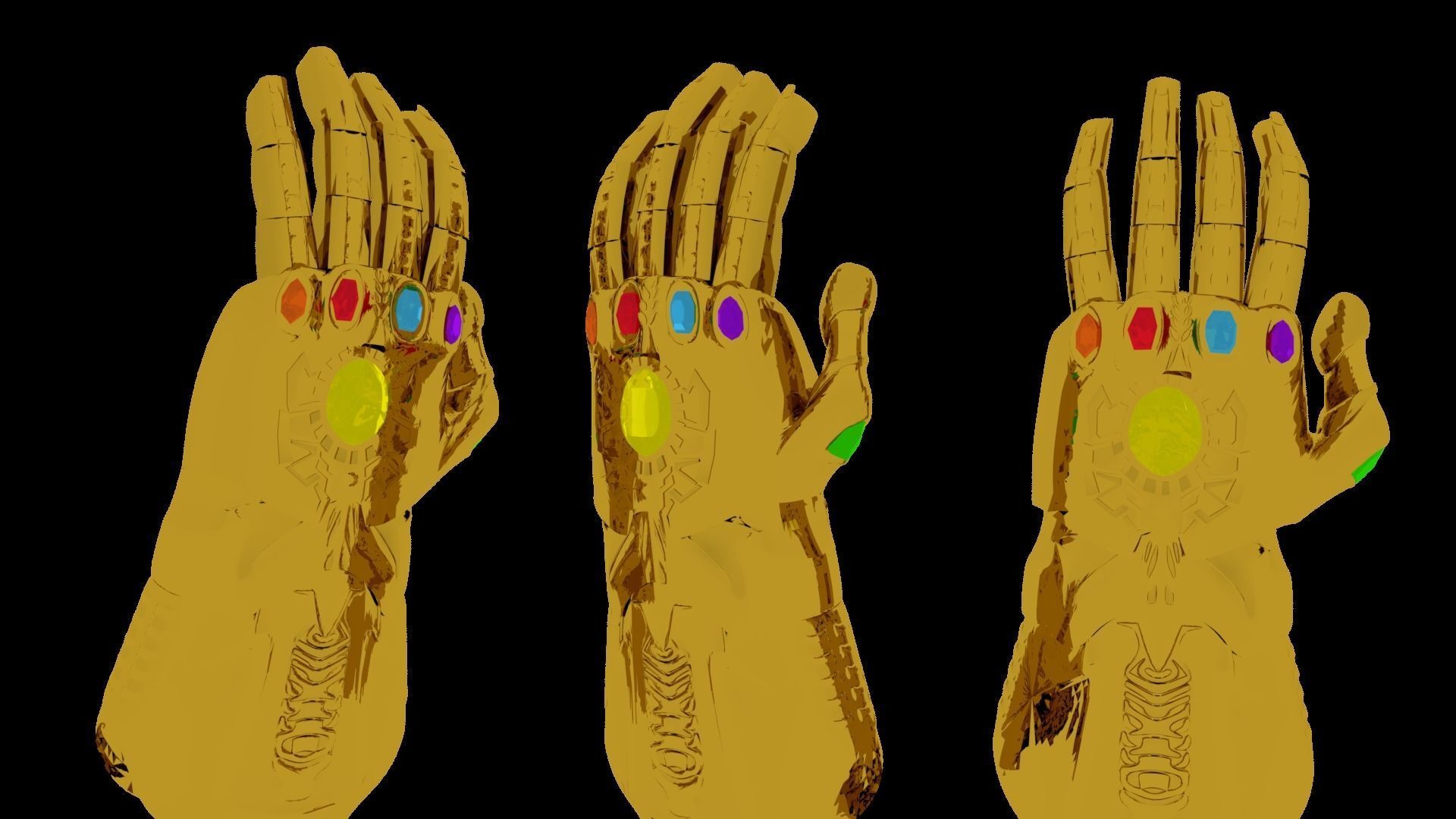 Infinity Gauntlet 3D model animated | CGTrader