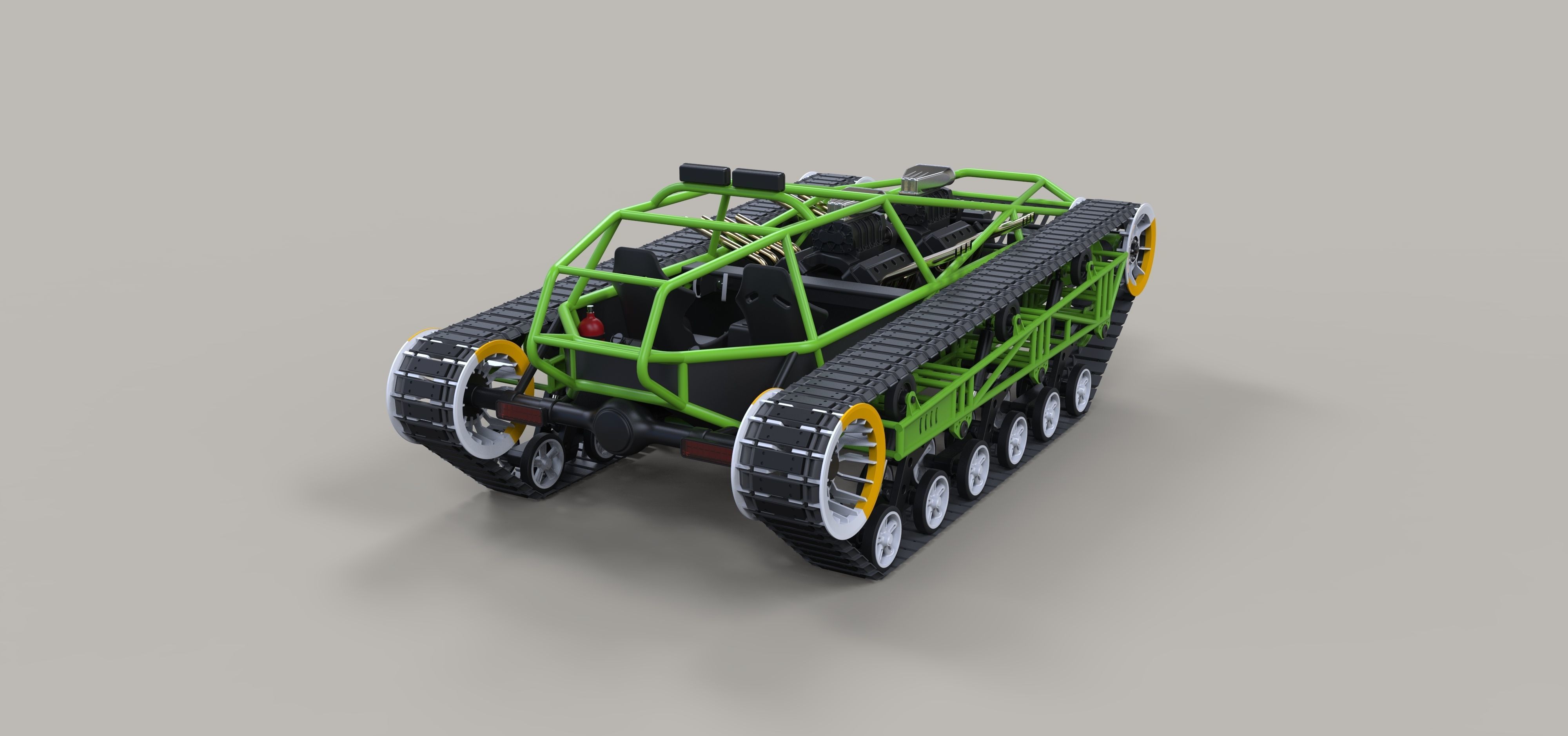 Concept tracked vehicle 3D model | CGTrader
