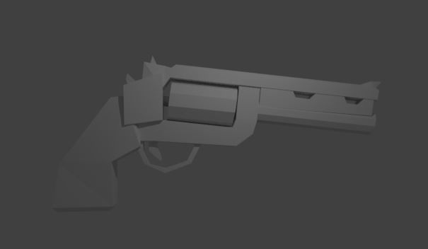 3D model Simple Low-Poly Revolver VR / AR / low-poly | CGTrader