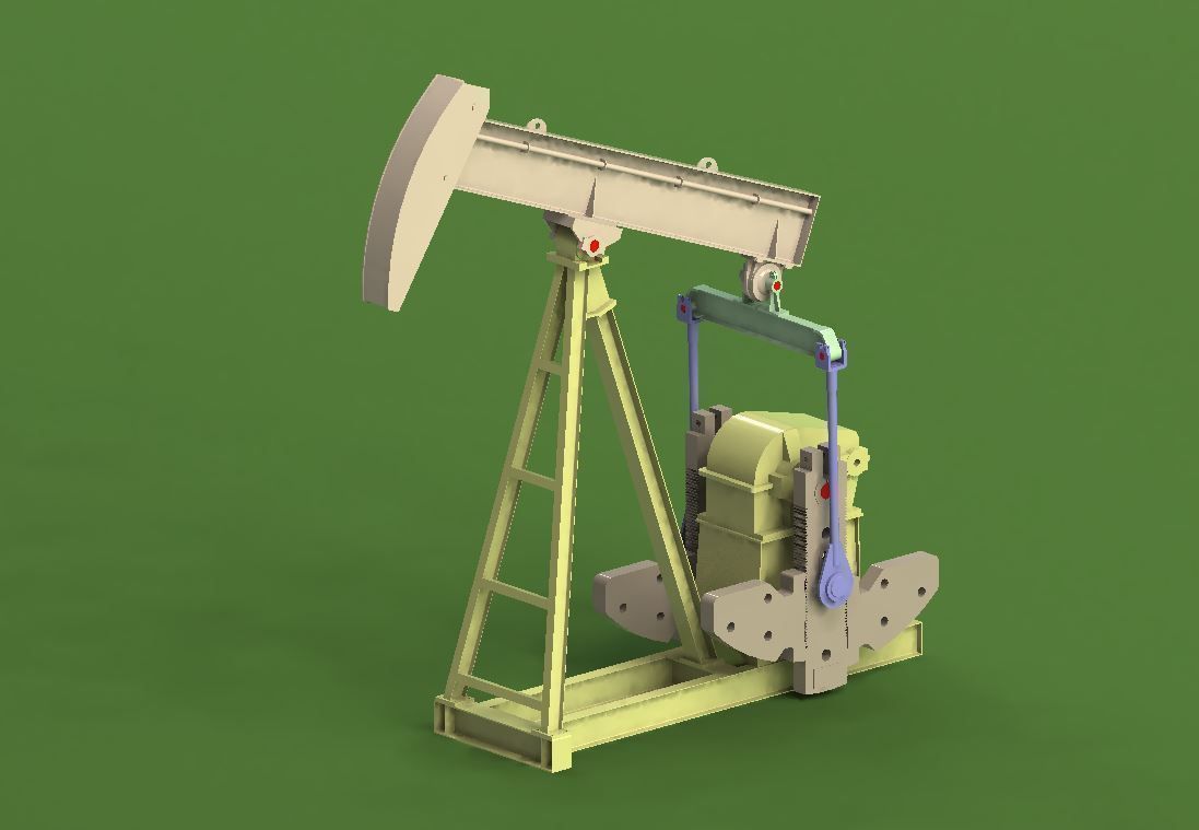 CONVENTIONAL BEAM PUMPING UNITS free 3D model | CGTrader