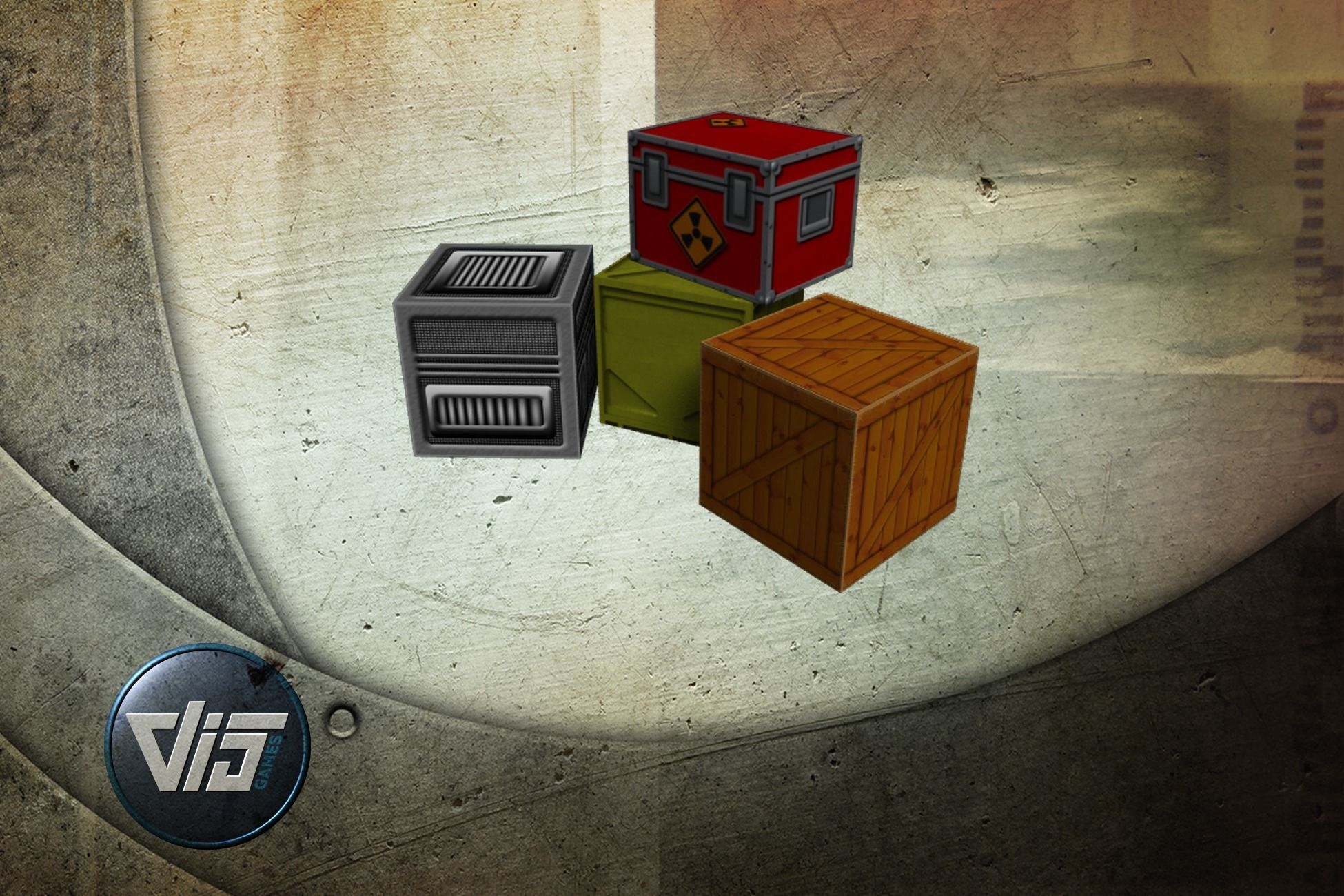 3D model Cartoon crate collection VR / AR / low-poly | CGTrader