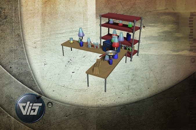 3D model Cartoon lab props VR / AR / low-poly | CGTrader
