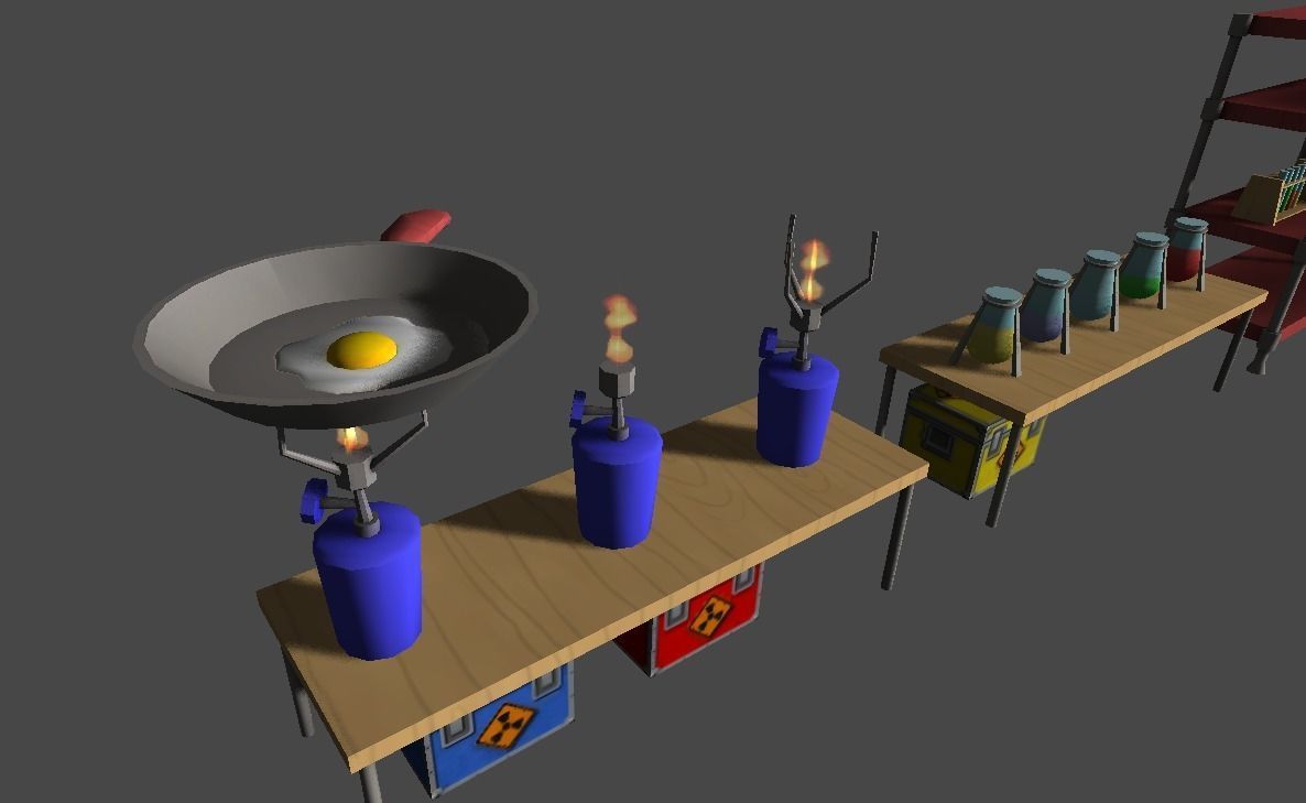 3D model Cartoon lab props VR / AR / low-poly | CGTrader