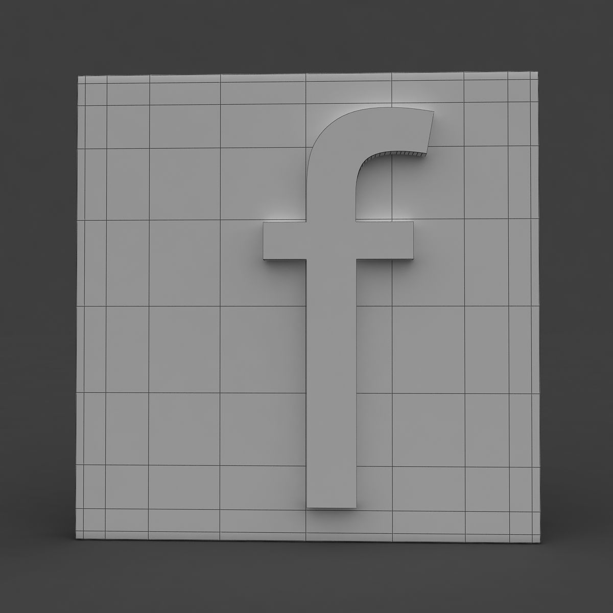 facebook logo 3D model | CGTrader