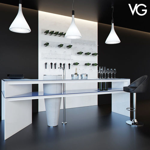 VG newtrend BAR COUNTER ESSENTIAL Composition 3D model | CGTrader