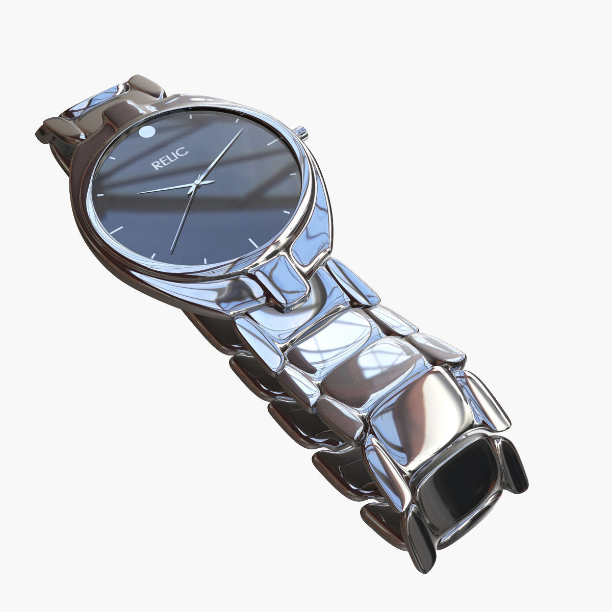 Watch silver 3D model | CGTrader
