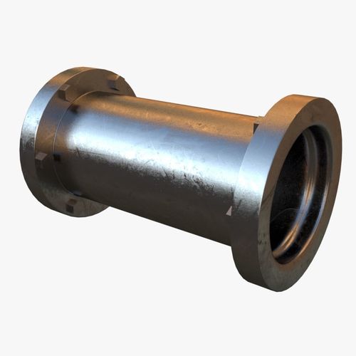 Steel Straight Pipe 3D model | CGTrader