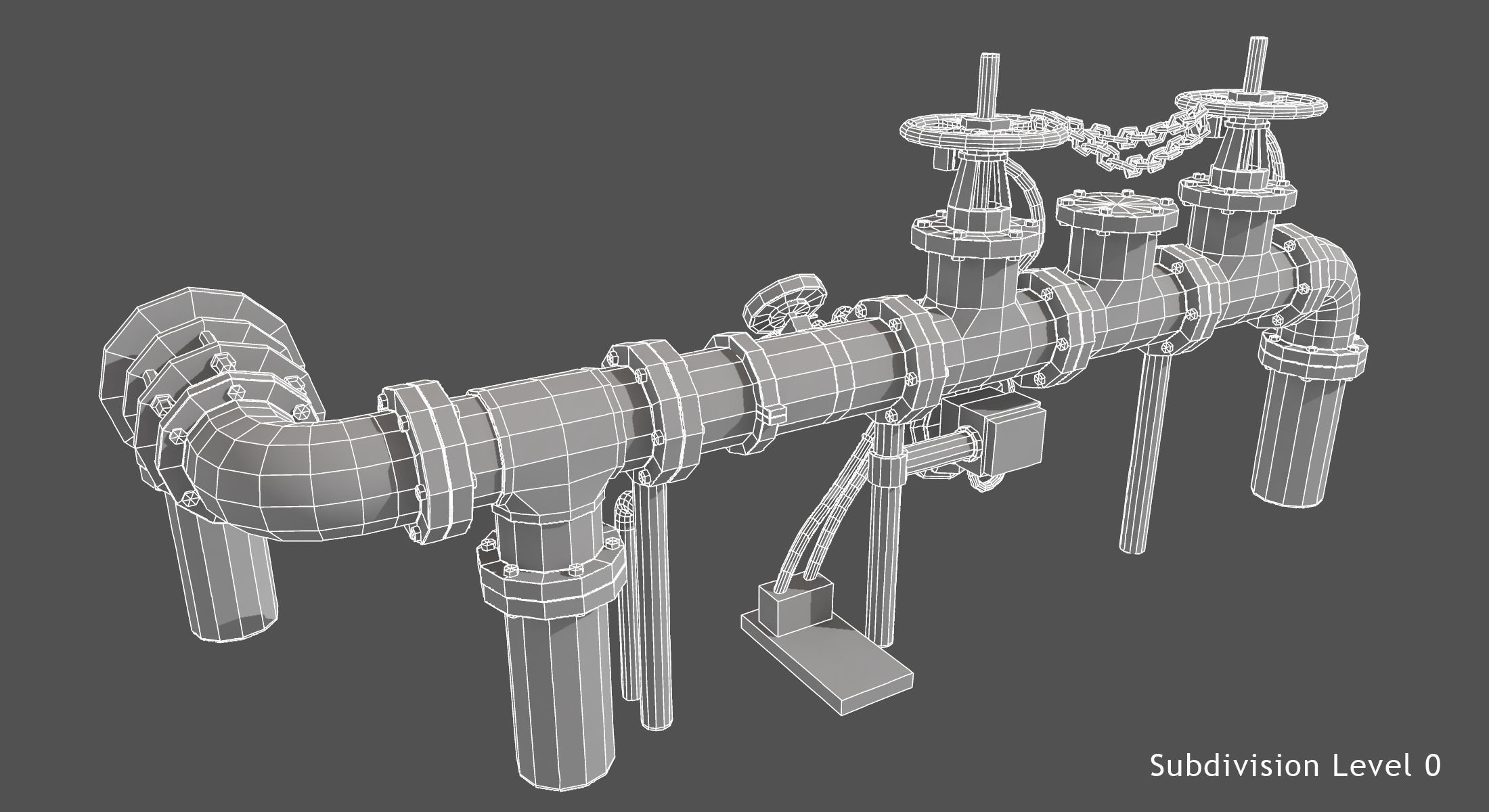 Pipe System 3D model | CGTrader