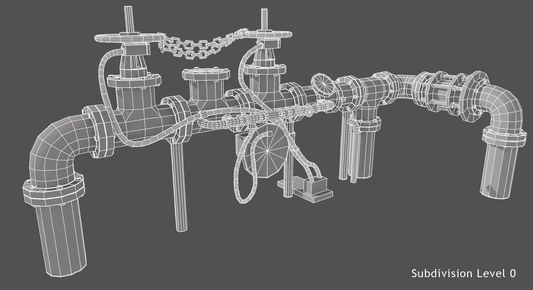 Pipe System 3D model | CGTrader