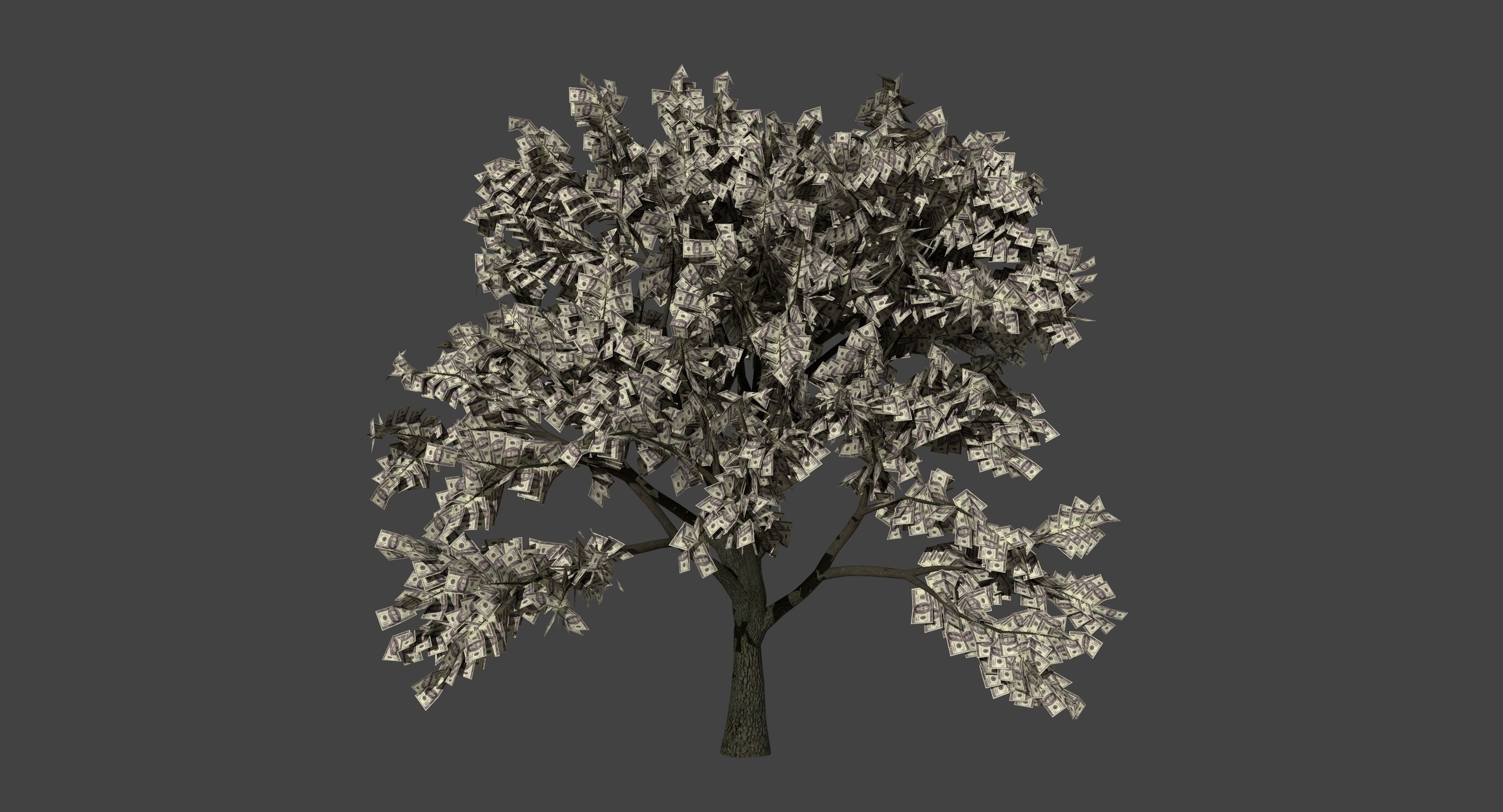 Money Tree 20s 3D model 3D model | CGTrader