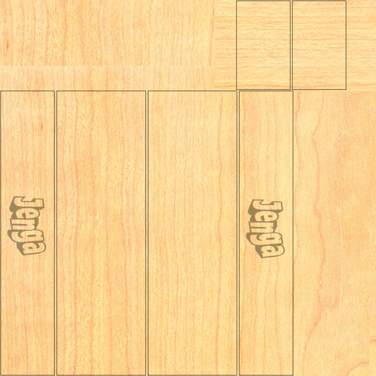 Jenga stack of wooden blocks 3D model | CGTrader