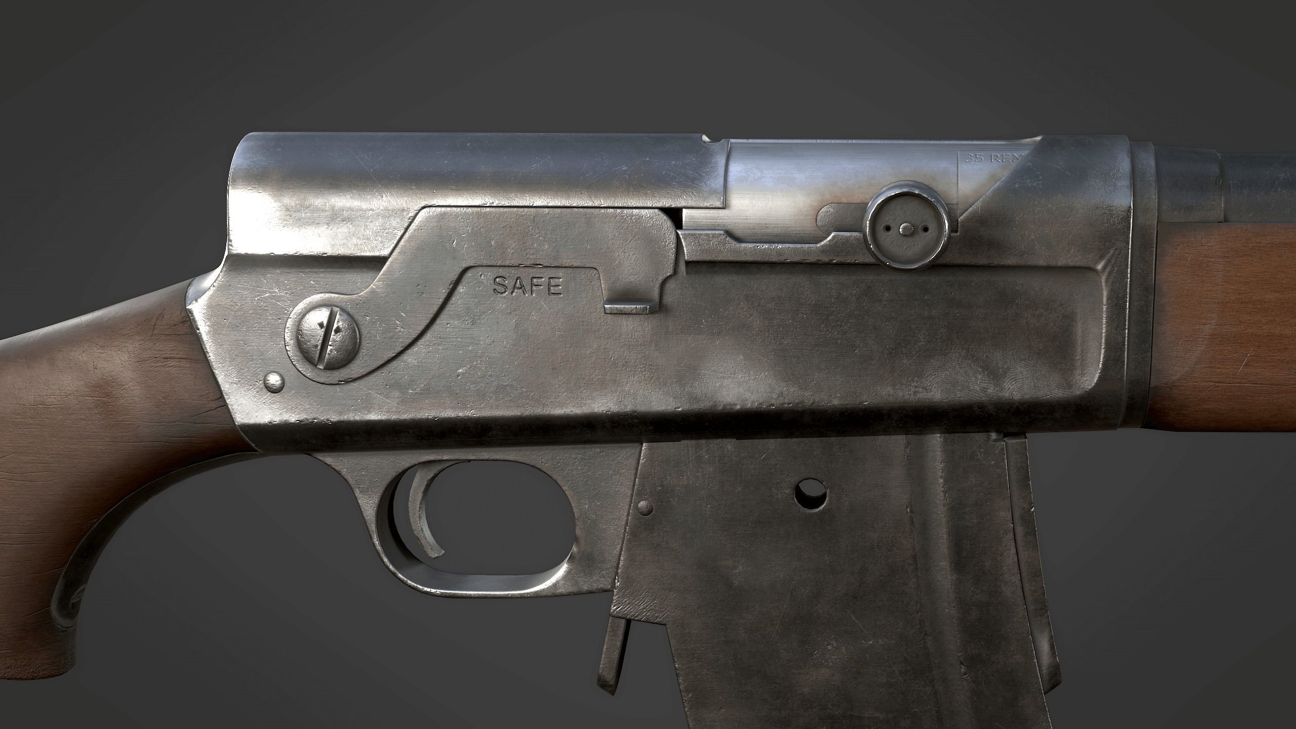 3D model Remington Model 81 Police Special PBR VR / AR / low-poly ...