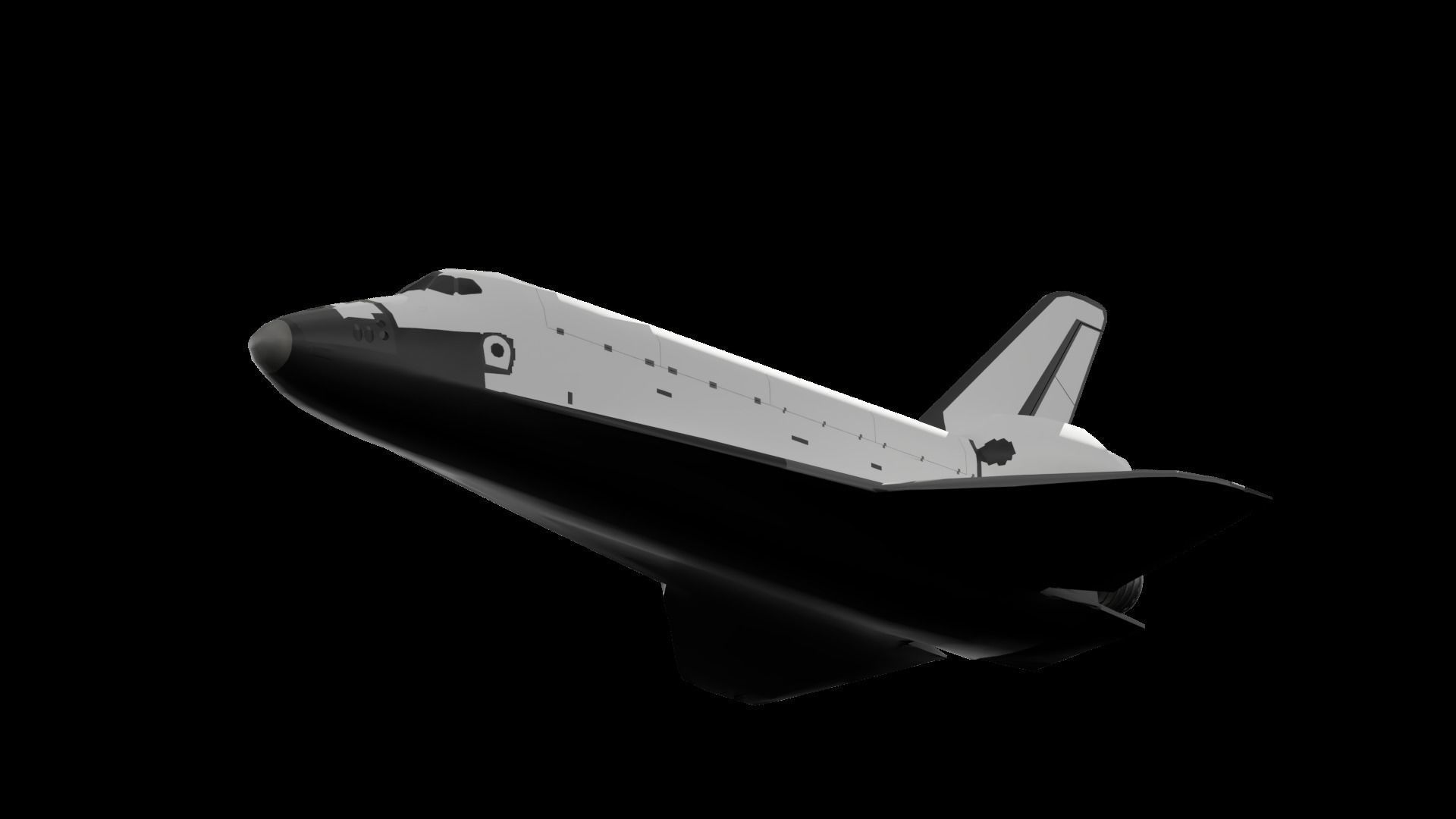 Space Shuttle low poly FREE free VR / AR / low-poly 3D model | CGTrader