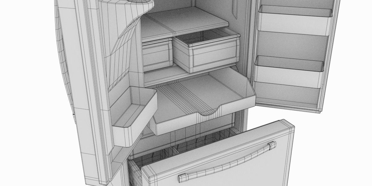 3D model Refrigerator VR / AR / low-poly | CGTrader