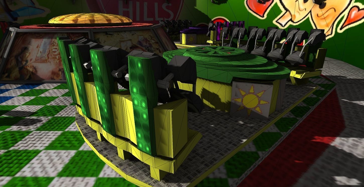 3D model Fairground rides collection VR / AR / low-poly | CGTrader