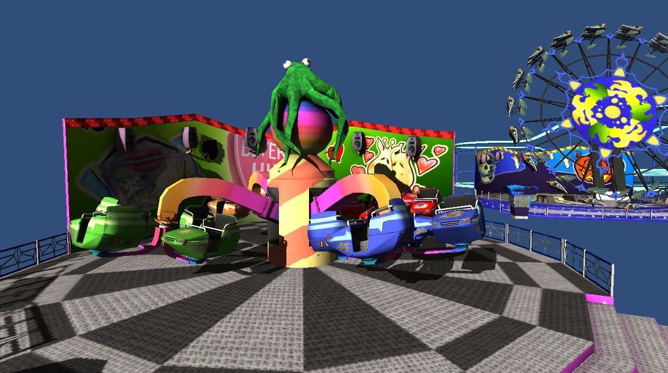 3D model Fairground rides collection VR / AR / low-poly | CGTrader