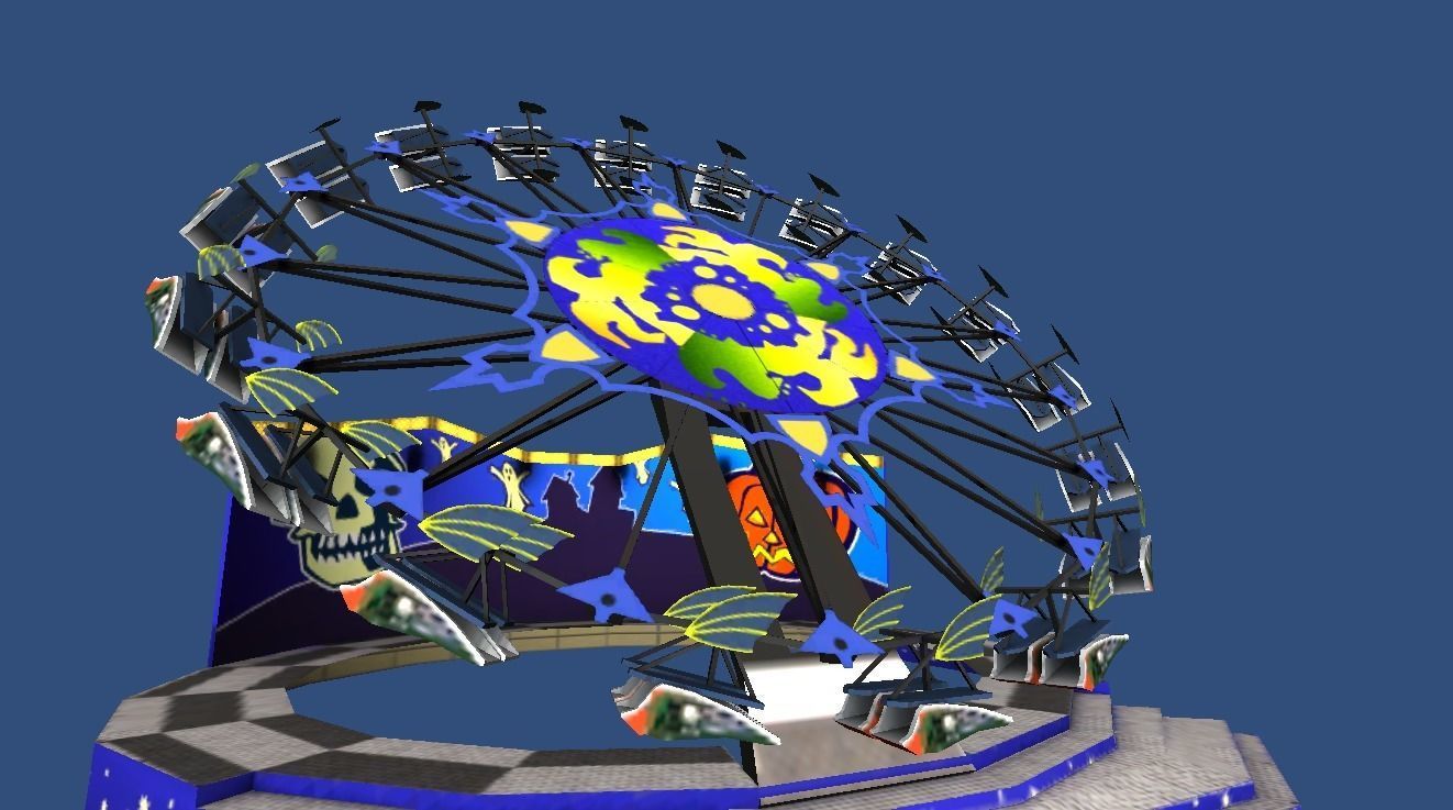 3D model Mobile fairground rides VR / AR / low-poly | CGTrader