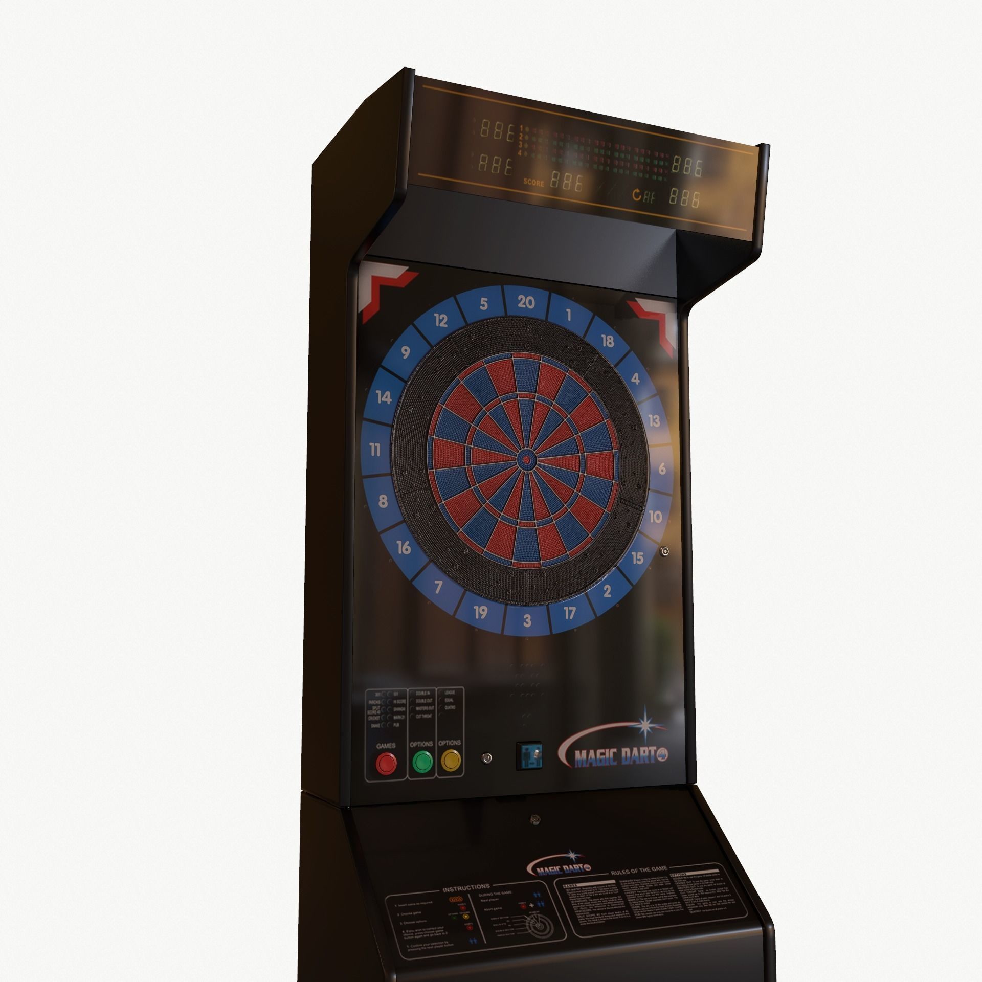 3D model Arcade Dart Board VR / AR / low-poly | CGTrader