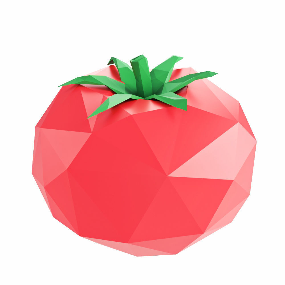 Tomato Low Poly 3D model | CGTrader