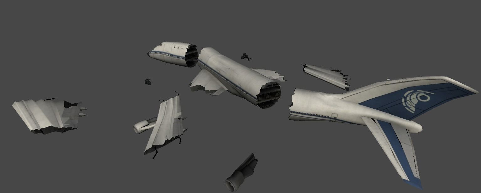 3D model Crashes airplanes and helicopters VR / AR / low-poly | CGTrader