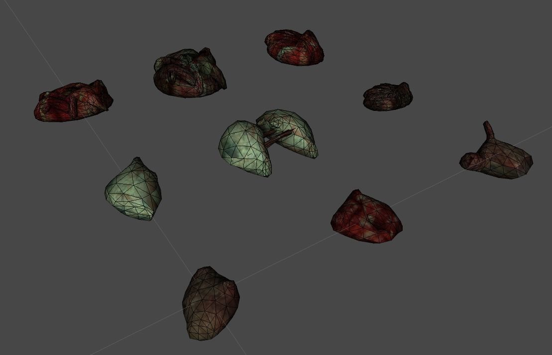 Mobile body splatter parts free VR / AR / low-poly 3D model | CGTrader