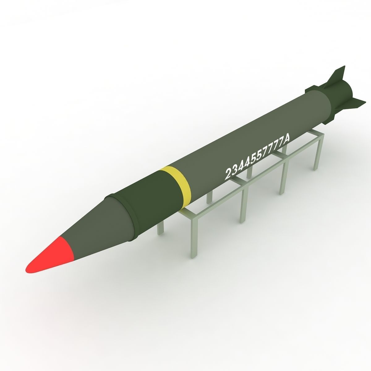 Rodong missile 3D model | CGTrader