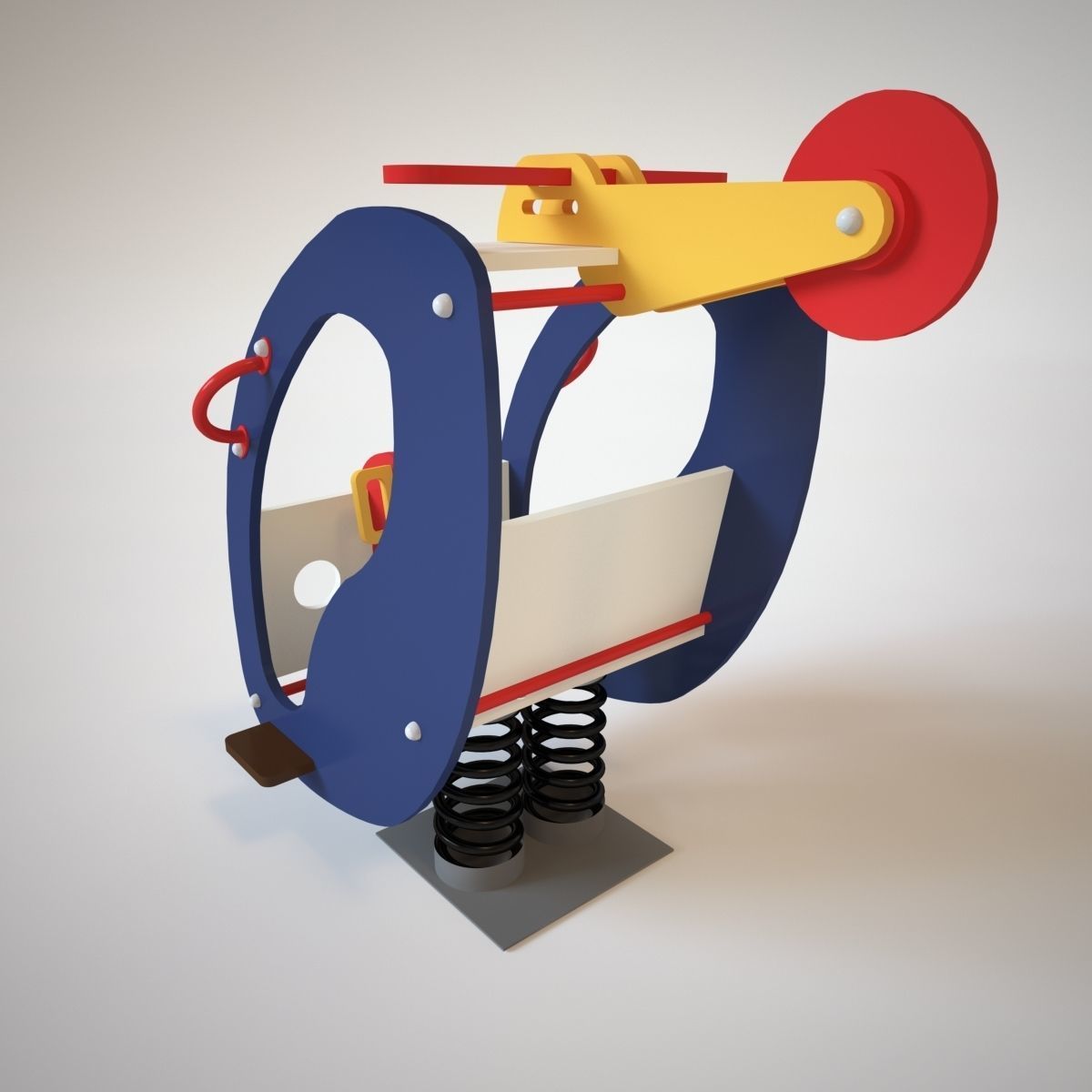 Playground Spring - Helicopter 3D model | CGTrader