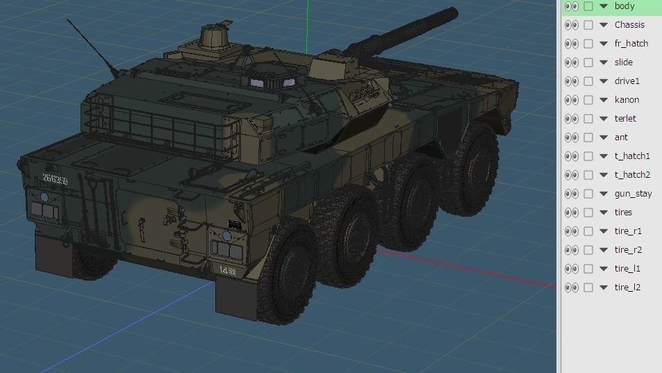 JGSDF Type-16 maneuver combat vehicle Update 3D model | CGTrader