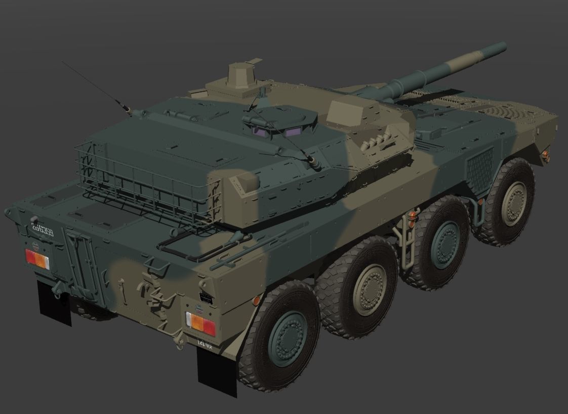 JGSDF Type-16 maneuver combat vehicle Update 3D model | CGTrader