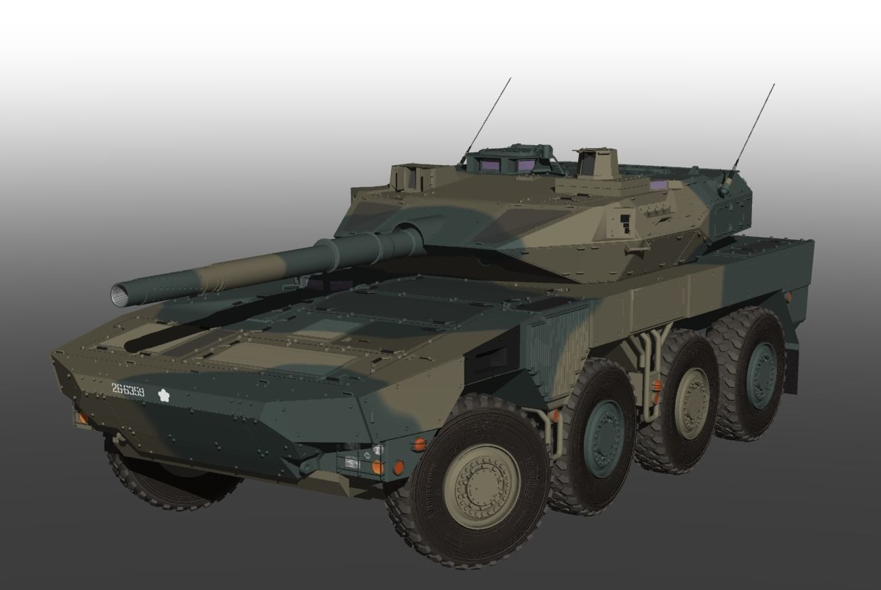 JGSDF Type-16 maneuver combat vehicle Update 3D model | CGTrader