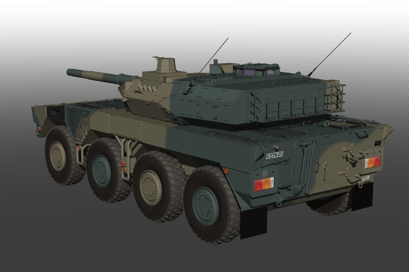 JGSDF Type-16 maneuver combat vehicle Update 3D model | CGTrader