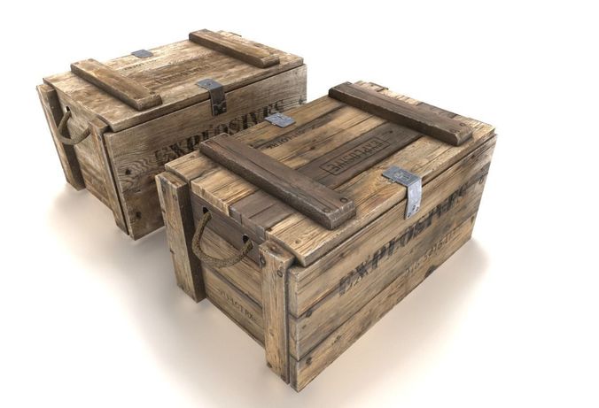3D model Explosives crate 3 PBR VR / AR / low-poly | CGTrader