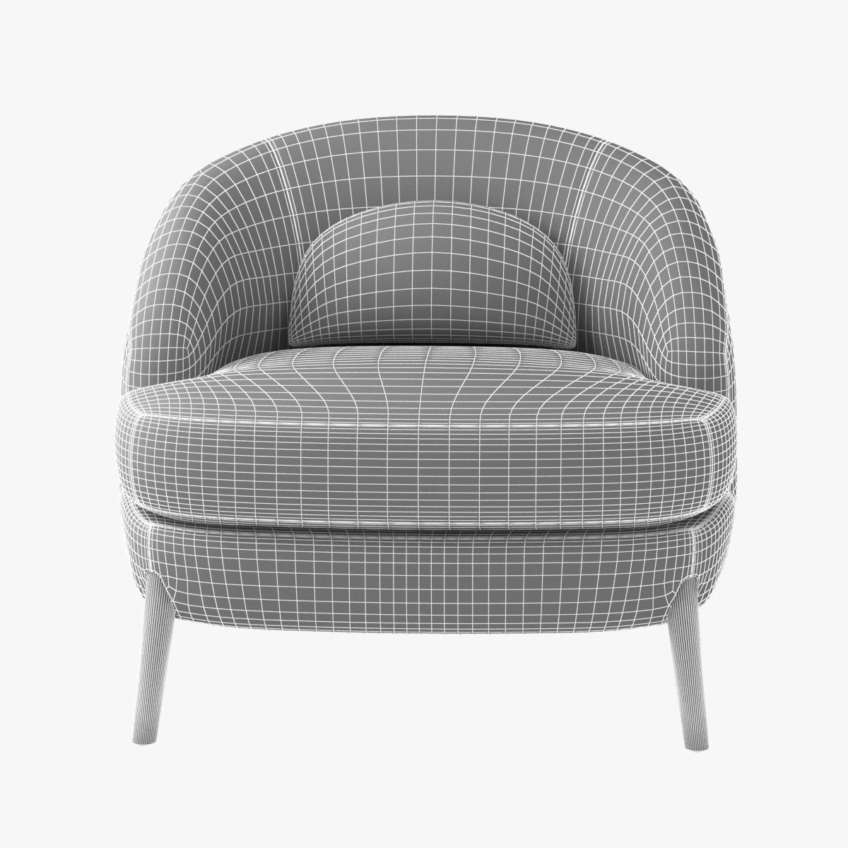 Joseph Dirand Bocca lounge chair 3D model | CGTrader