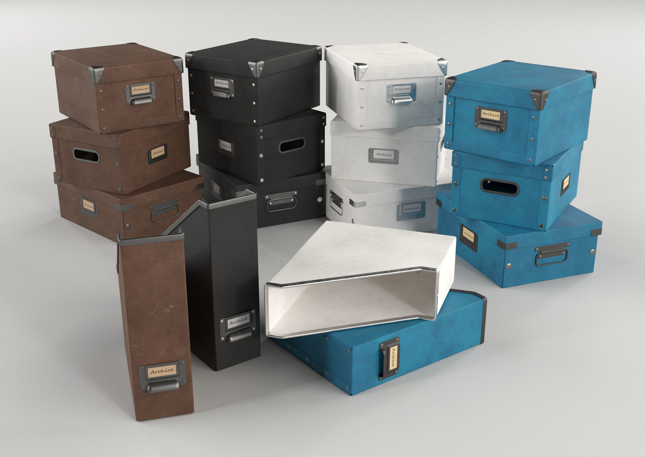 Storage Boxes 3D model | CGTrader