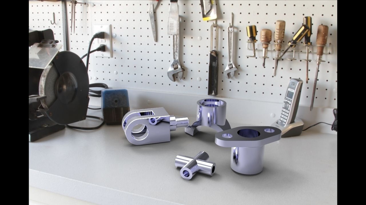 Mechanical Components free 3D model | CGTrader