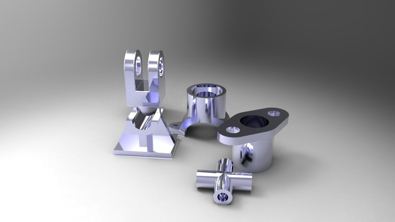 Mechanical Components free 3D model | CGTrader