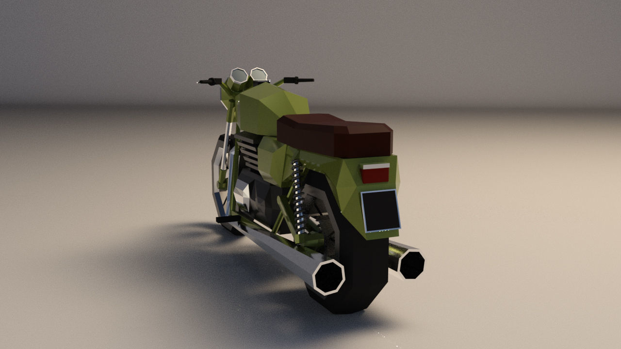 3D model Low Poly Motorcycle 01 VR / AR / low-poly | CGTrader