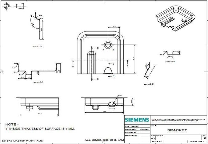 automotive bracket 3D Model IGE IGS IGES - CGTrader.com
