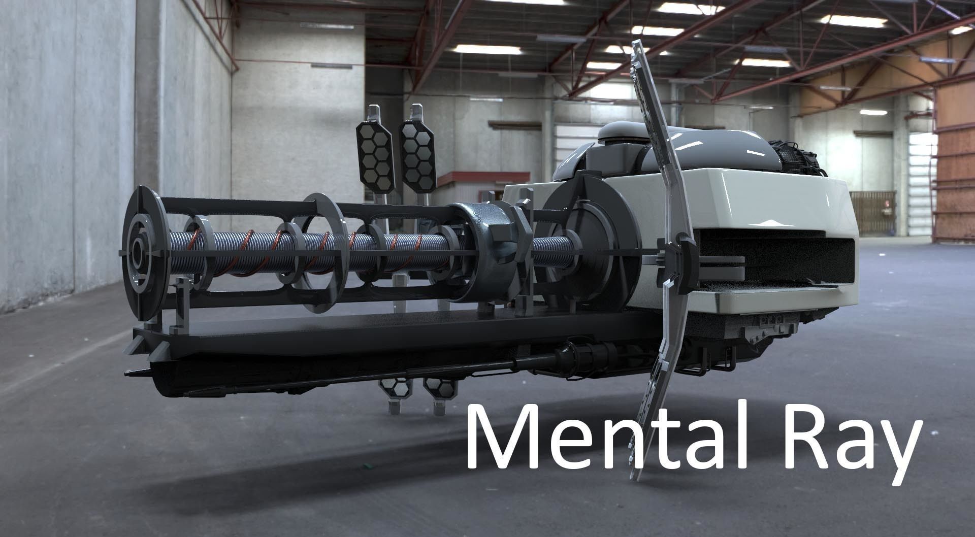 Sci-Fi Energy Gun free 3D model animated | CGTrader