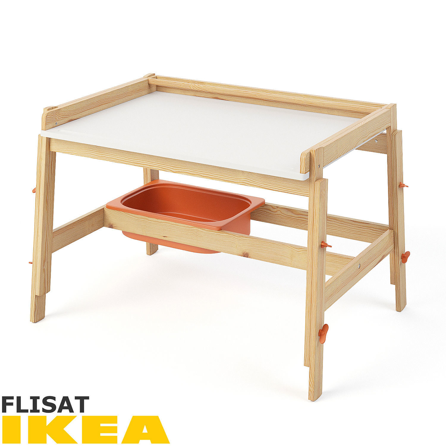 FLISAT CHILD DESK SET 3D model | CGTrader