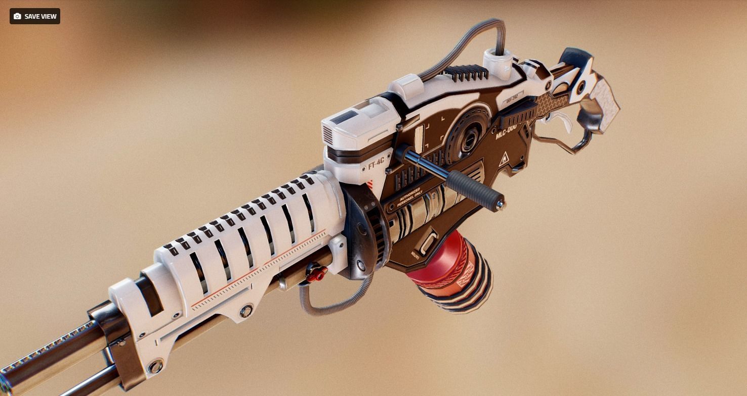 3D model Futuristic Weapon Pack - Unity and Unreal Packages VR / AR ...