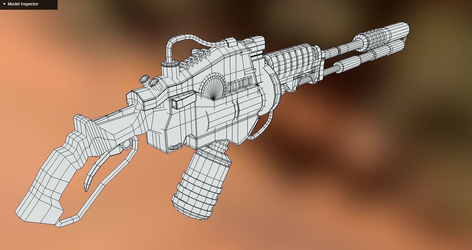 3D model Futuristic Weapon Pack - Unity and Unreal Packages VR / AR ...