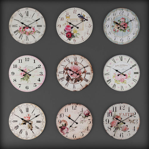 3D model Wall clocks 7 VR / AR / low-poly | CGTrader