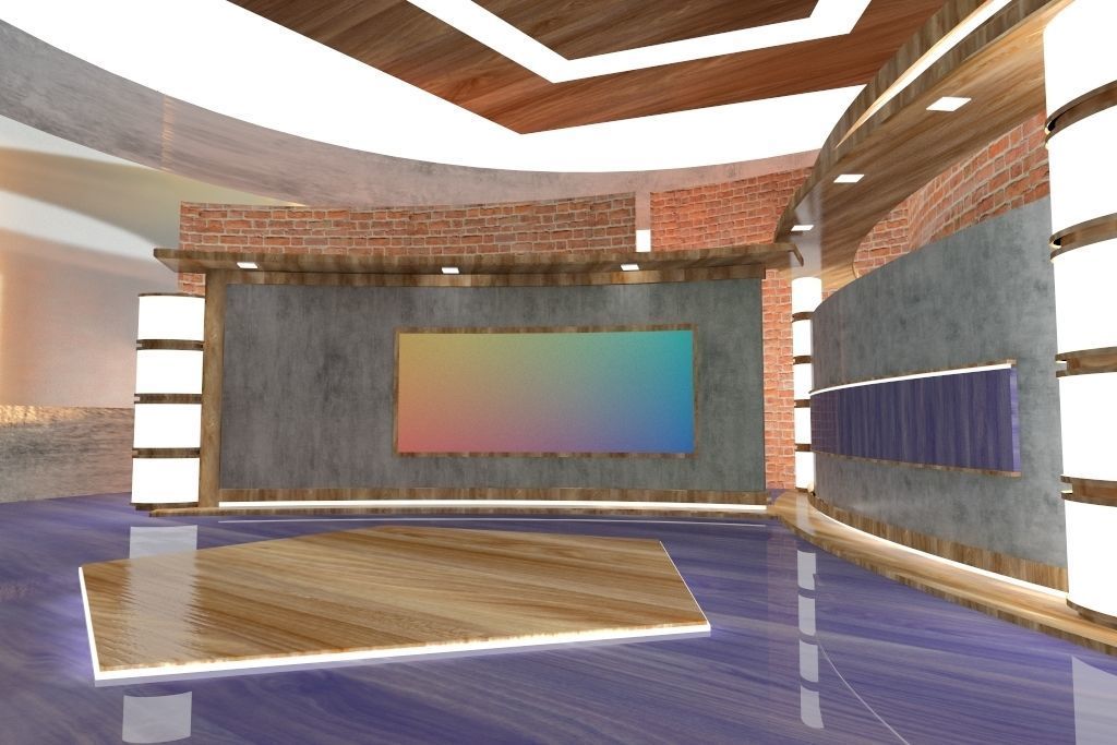 Visual Studio 3D TV panel 3D model | CGTrader