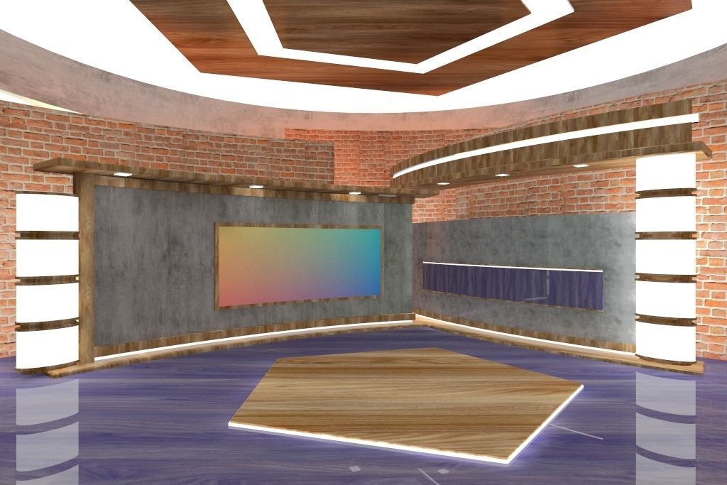 Visual Studio 3D TV panel 3D model | CGTrader