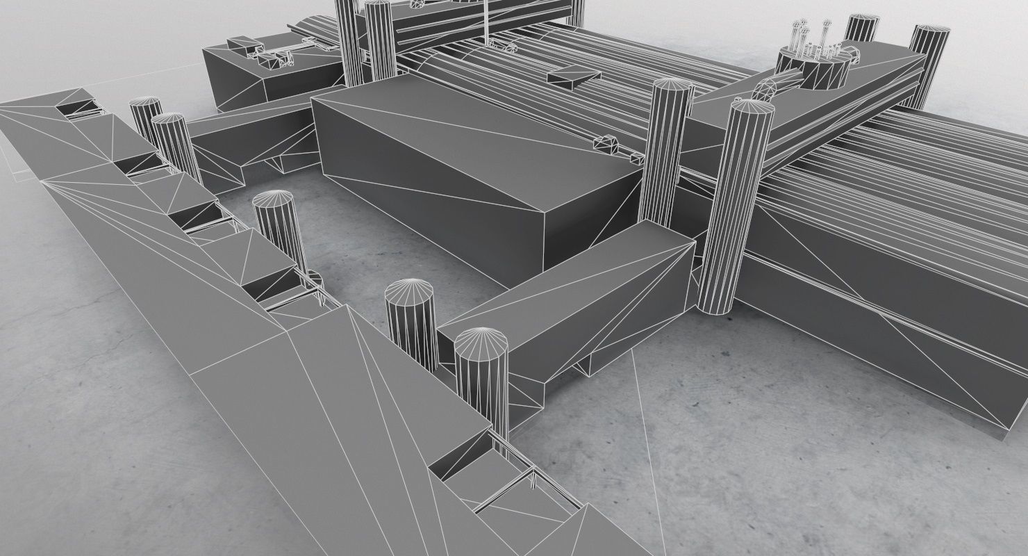 3D model EDDH Hangar 3A VR / AR / low-poly | CGTrader